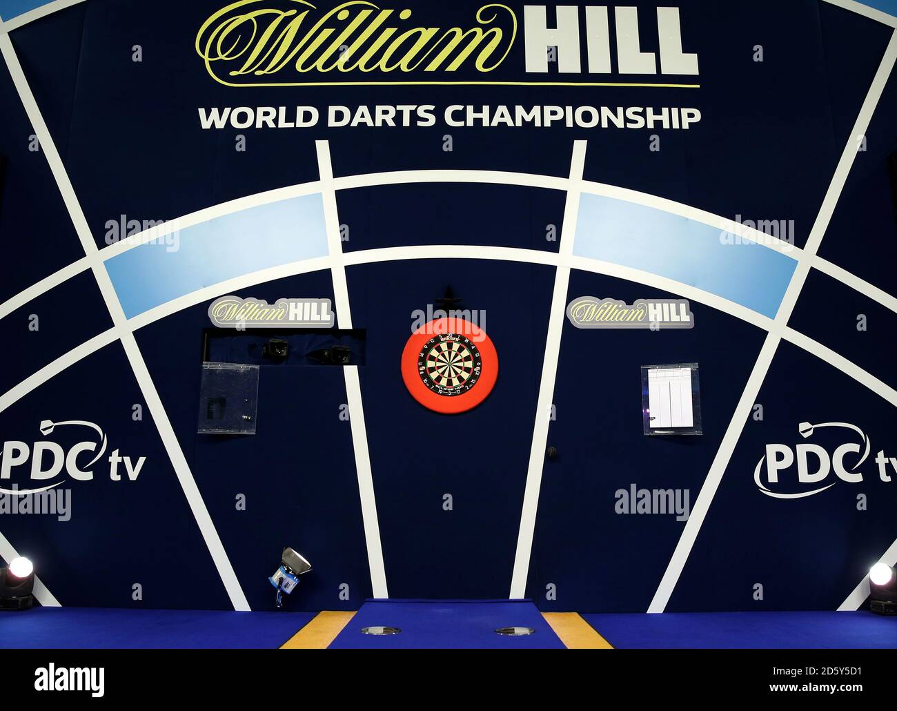 A General view of the oche before the final during day fifteen of the William Hill World Darts ...