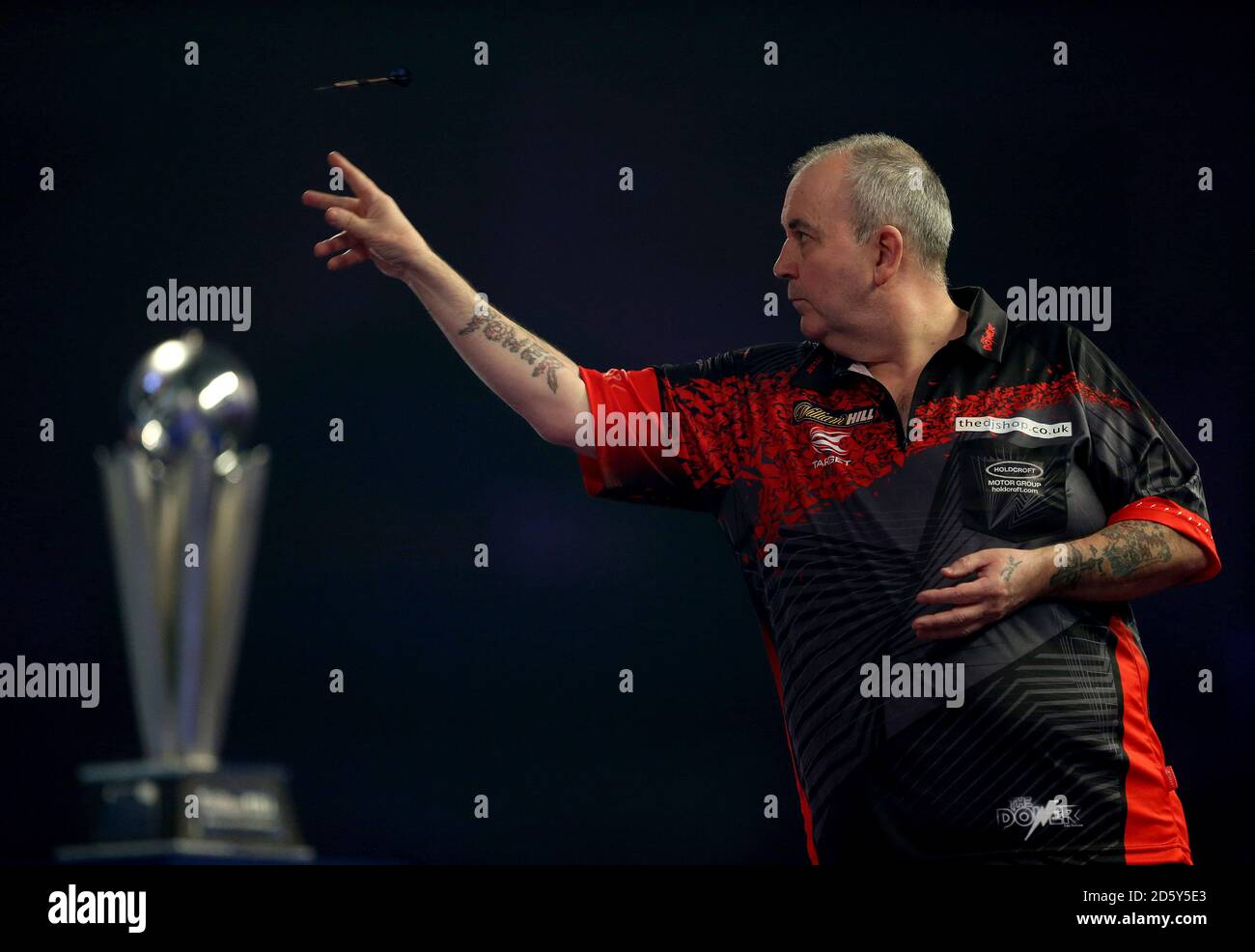 Phil Taylor in action during day fifteen of the William Hill World ...
