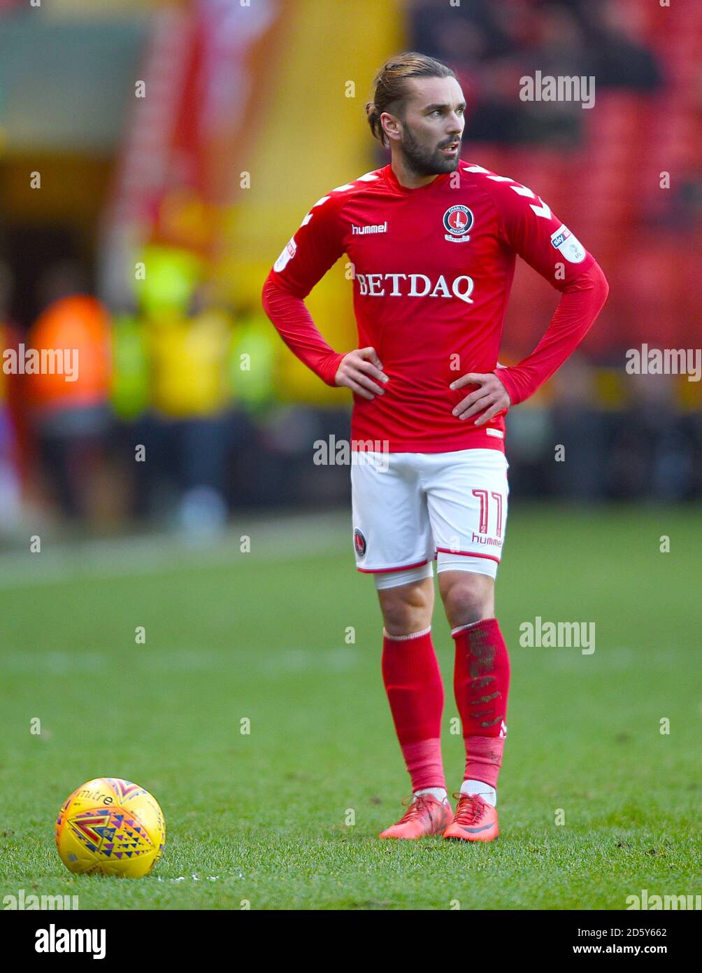Charlton Athletic's Ricky Holmes Stock Photo - Alamy