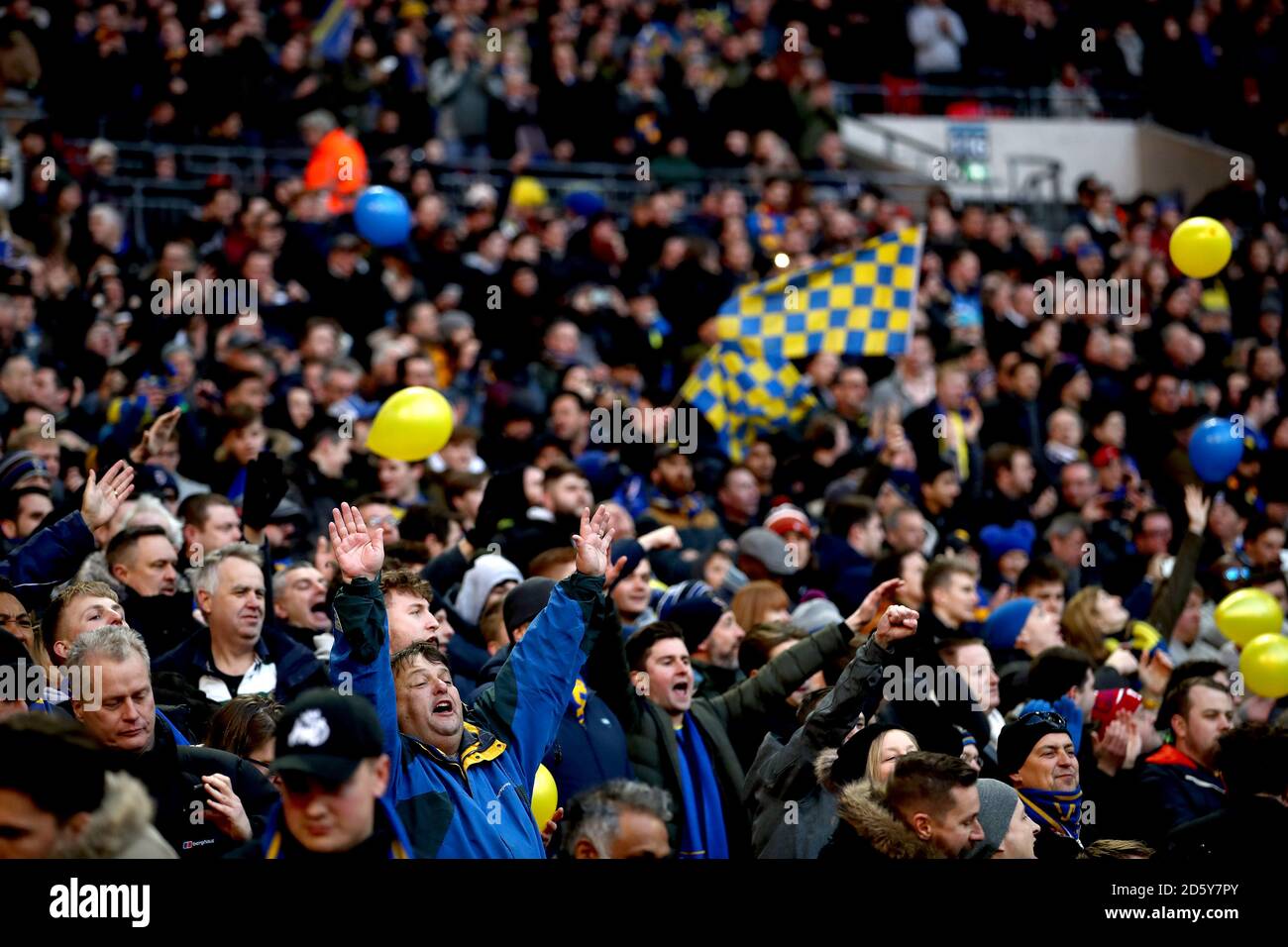 Wimbledon afc fans hi-res stock photography and images - Alamy