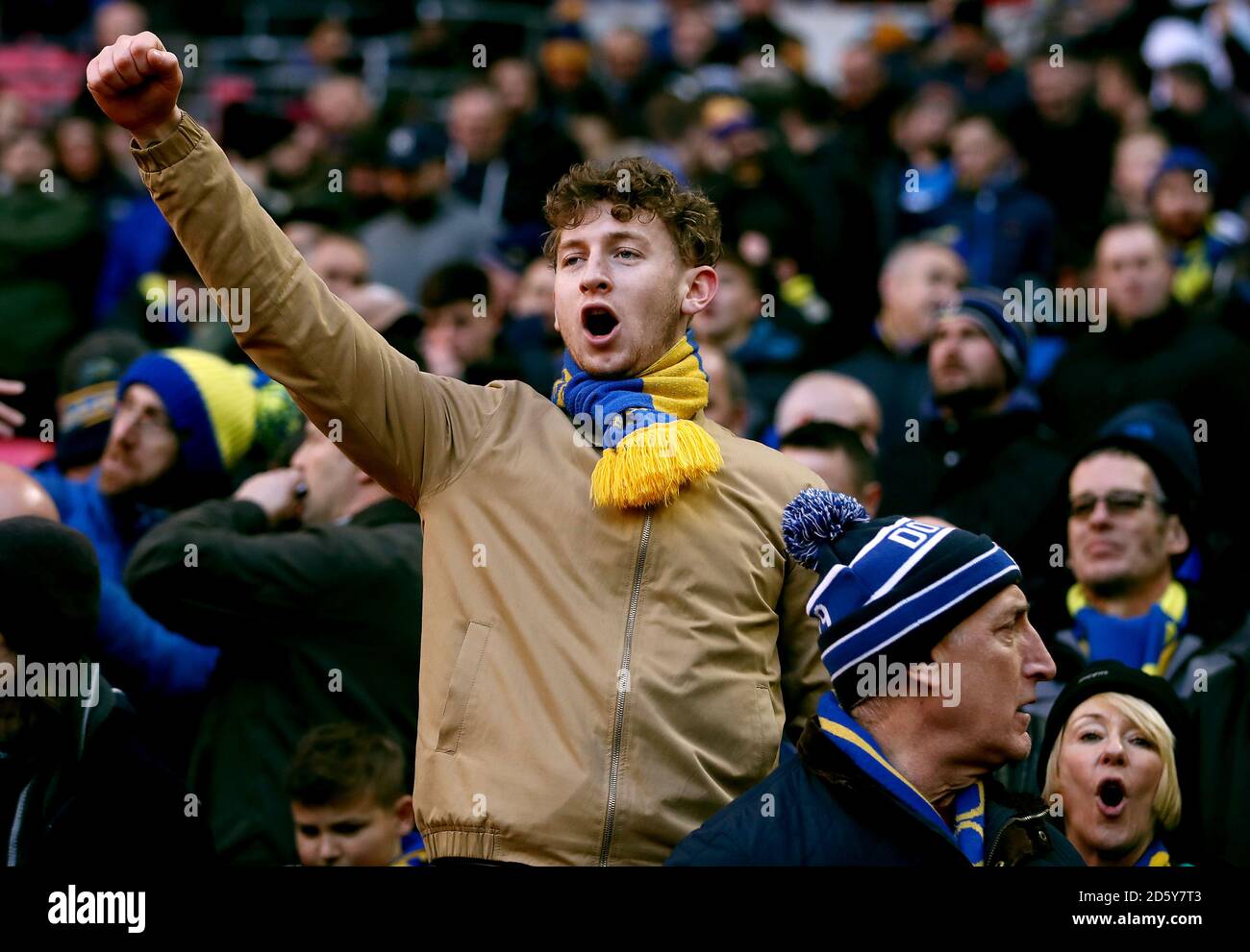 Wimbledon afc supporters hi-res stock photography and images - Alamy