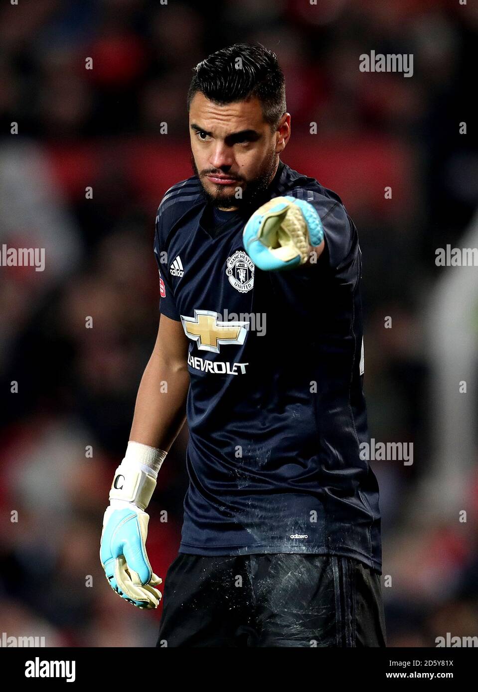 Manchester United goalkeeper Sergio Romero Stock Photo - Alamy
