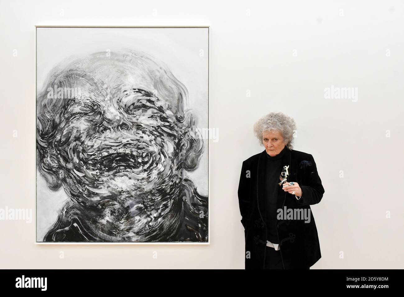 London, UK - 14 October 2020 British artist Maggi Hambling with ...