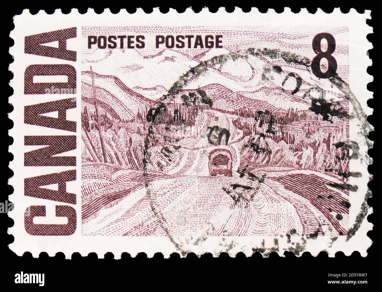 MOSCOW, RUSSIA - SEPTEMBER 30, 2020: Postage stamp printed in Canada ...