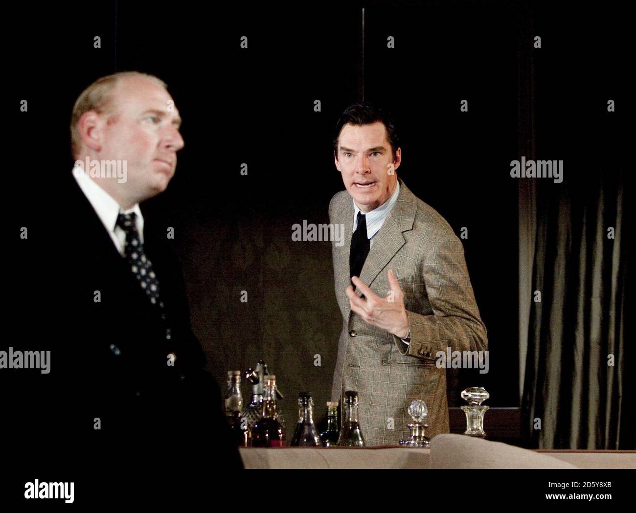 l-r: Adrian Scarborough (John Reid), Benedict Cumberbatch (David Scott ...