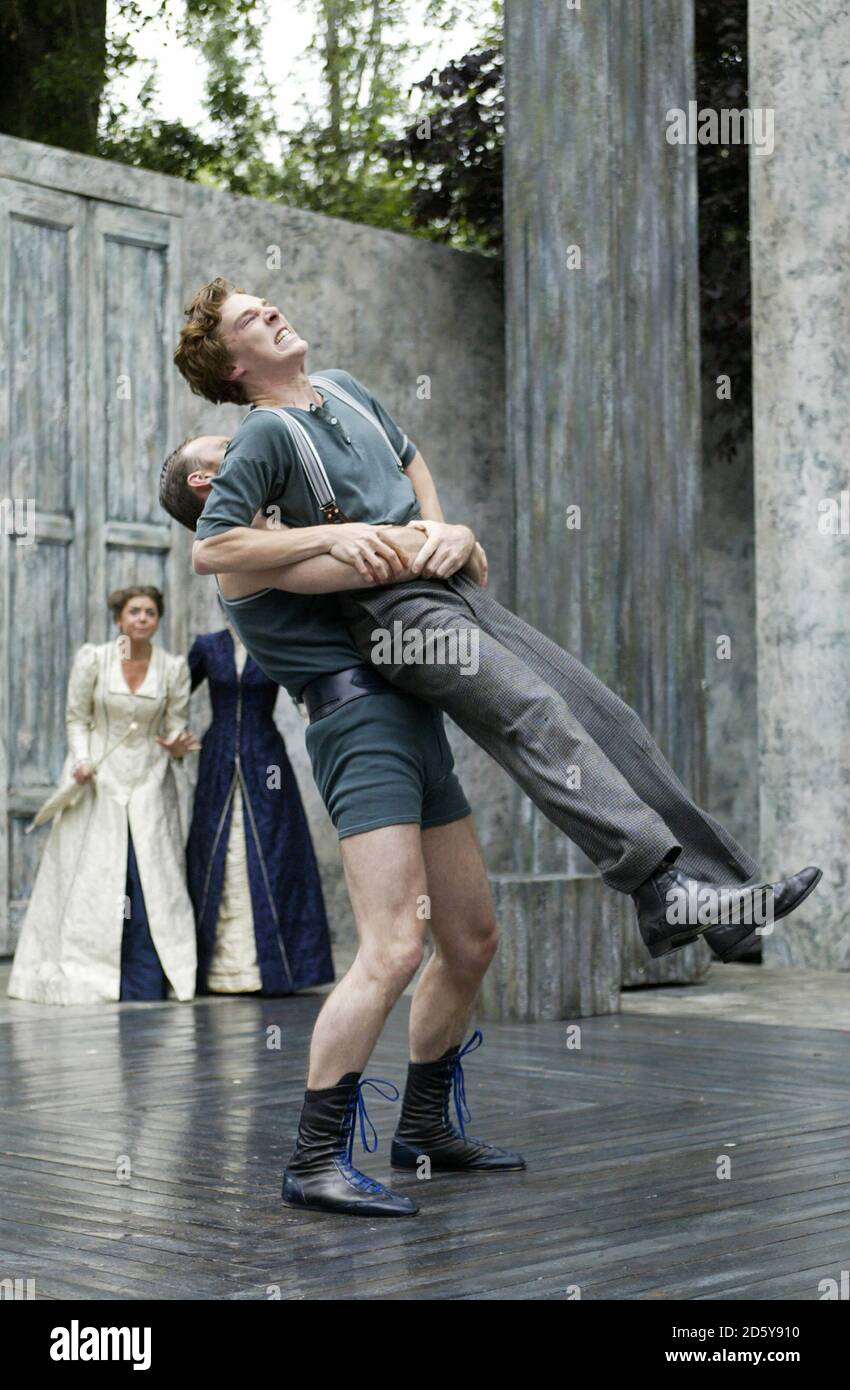 l-r: Guy Vincent (Charles the Wrestler), Benedict Cumberbatch (Orlando ...