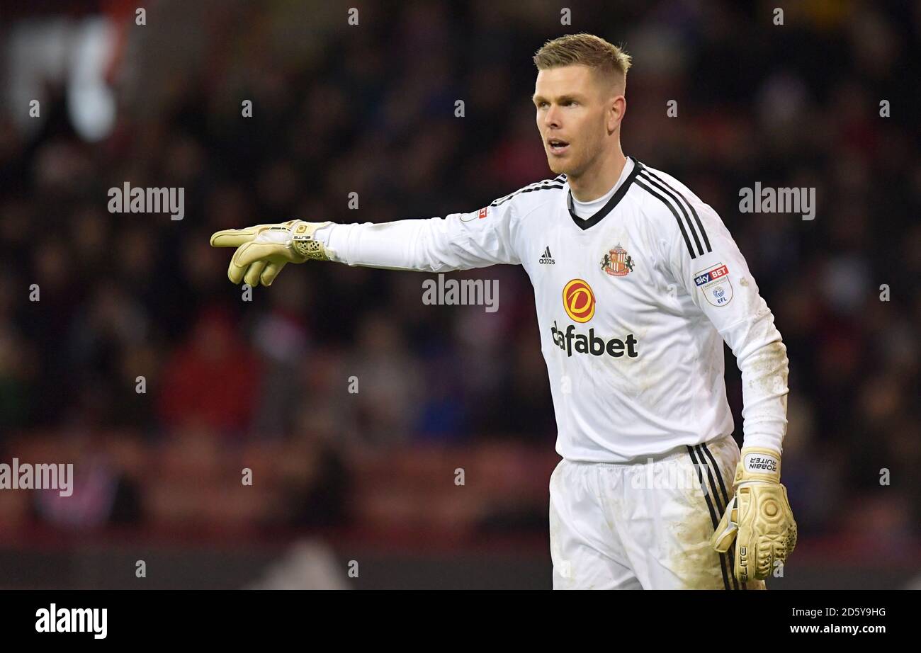 Sunderland goalkeeper Robbin Ruiter Stock Photo - Alamy