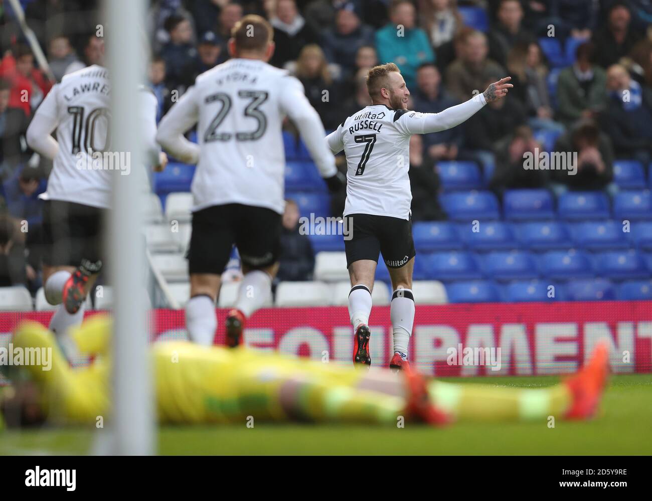 Derby County's Johnny Russell celebrates scoring the first goal Stock ...