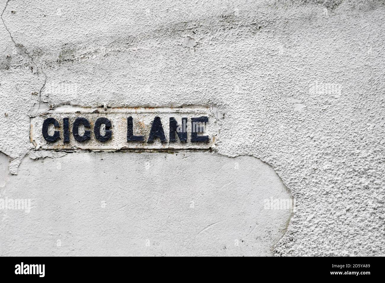 A general view of a Gigg Lane street sign prior to the match Stock ...