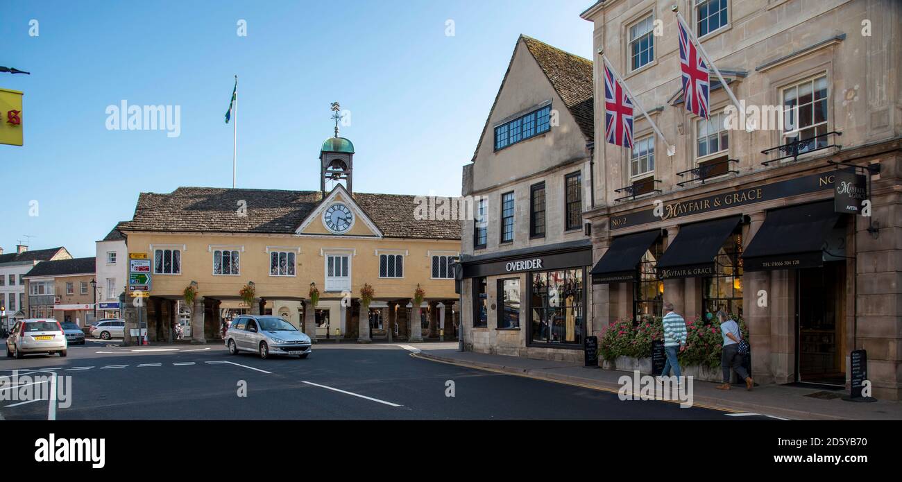 Tetbury, Gloucestershire, England, UK. 2020. The Grade 1 historic ...