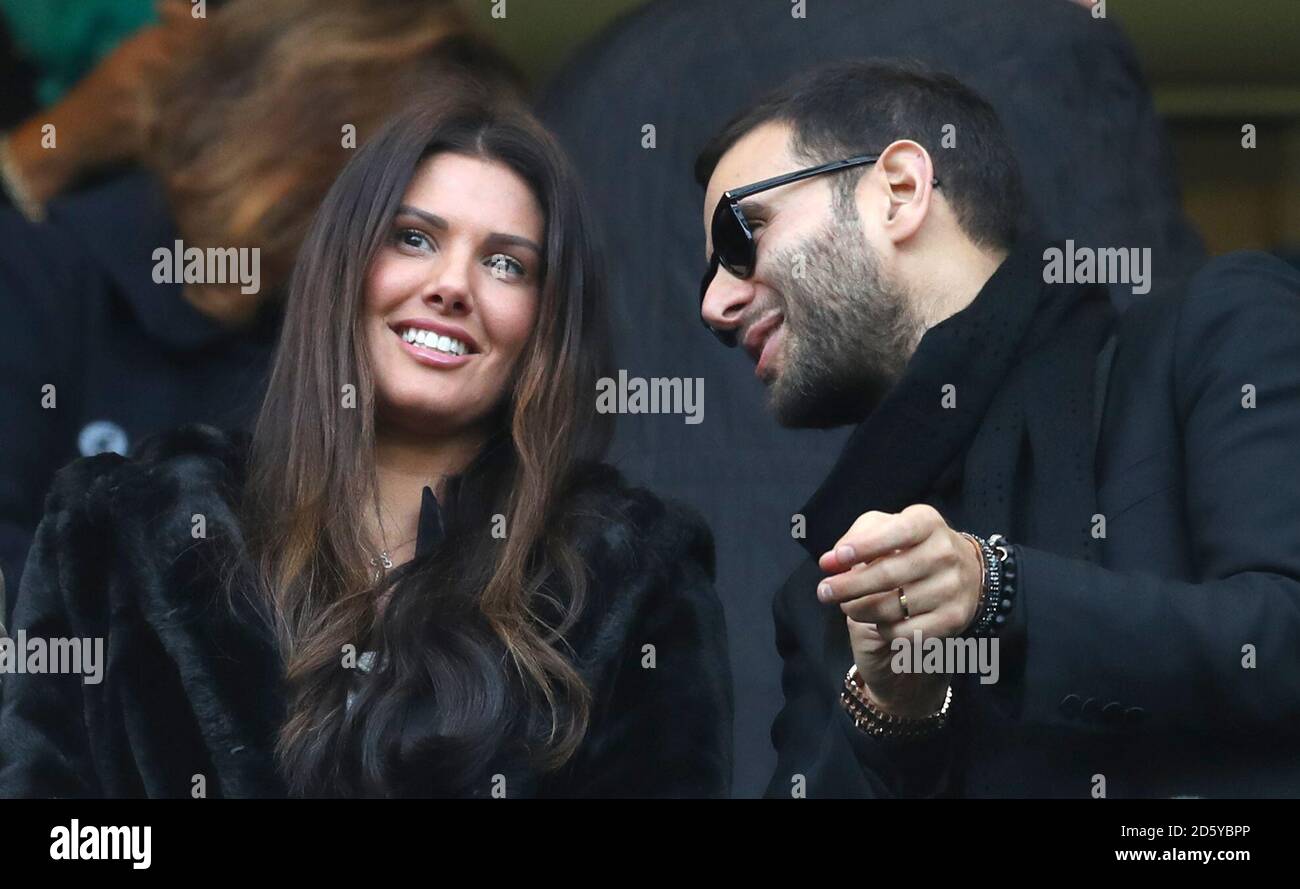 Rebekah Vardy, wife of Jamie Vardy in the stands Stock Photo - Alamy