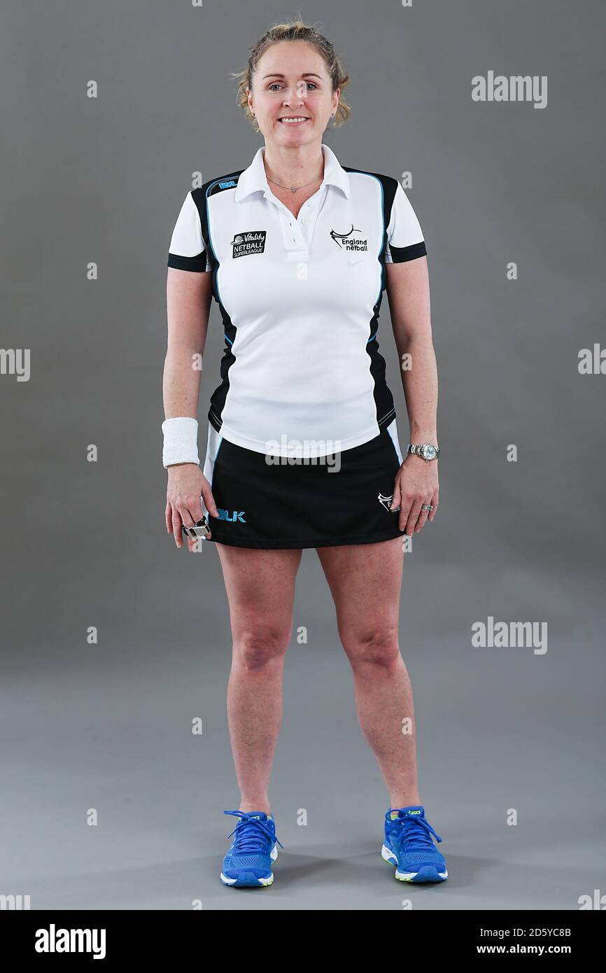 Umpire Ann-Marie Atkins Stock Photo - Alamy