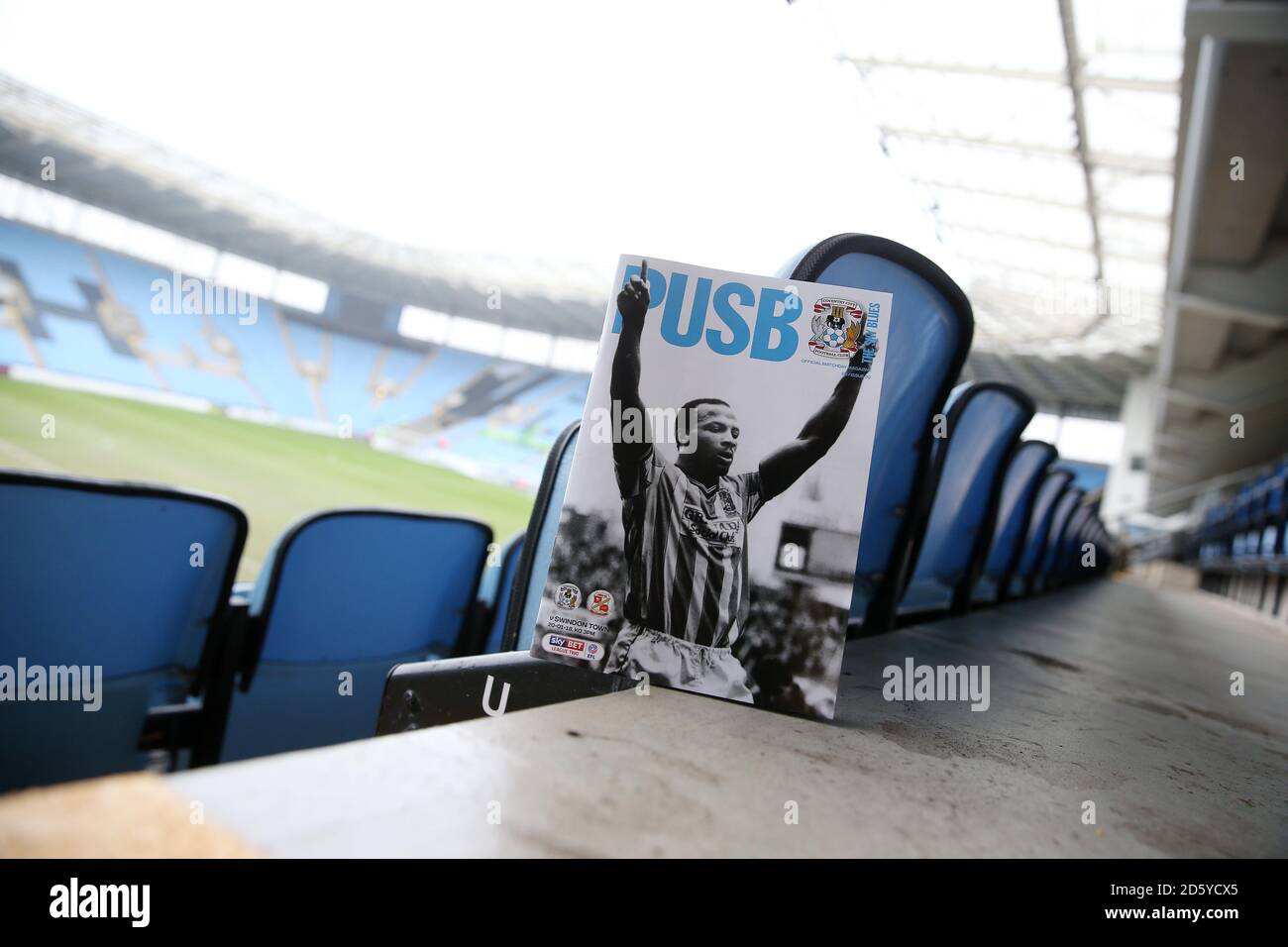 The front cover of the Coventry City programme featuring the late ...