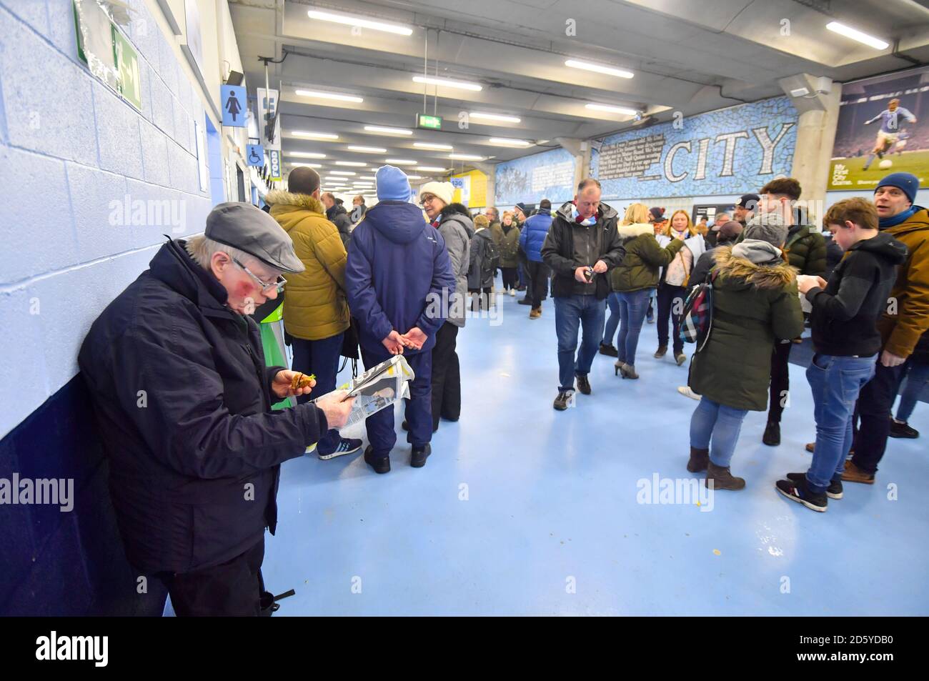 General view of inside the city of manchester stadium hi-res stock ...