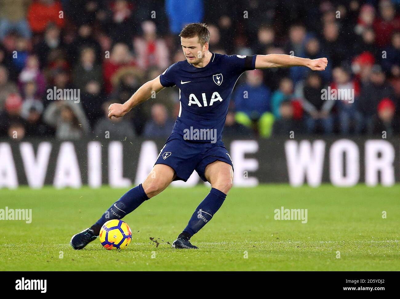 Tottenham Hotspur's Eric Dier takes a free kick Stock Photo - Alamy