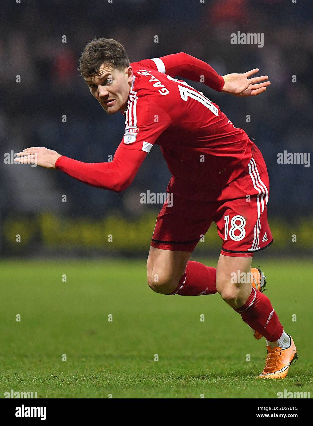 Birmingham City's Sam Gallagher Stock Photo - Alamy