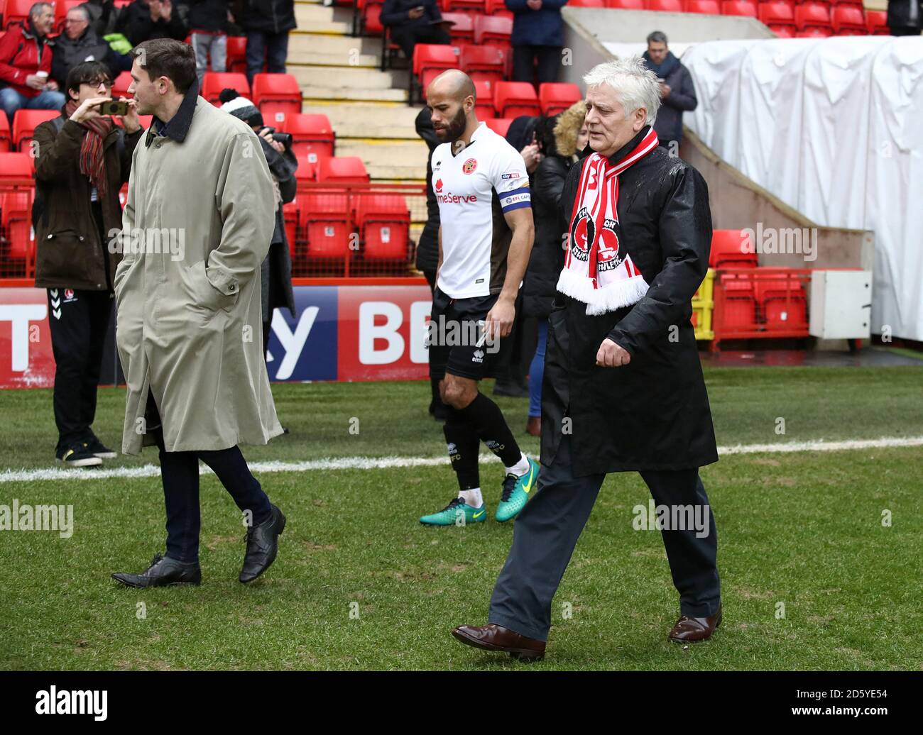 Jamie Knox (left, brother) and Colin Knox (father) during a tribute to ...