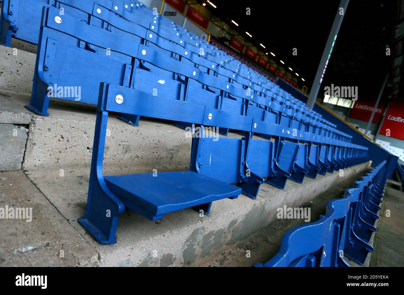 General view of seating in the stands at Turf Moor Stock Photo - Alamy