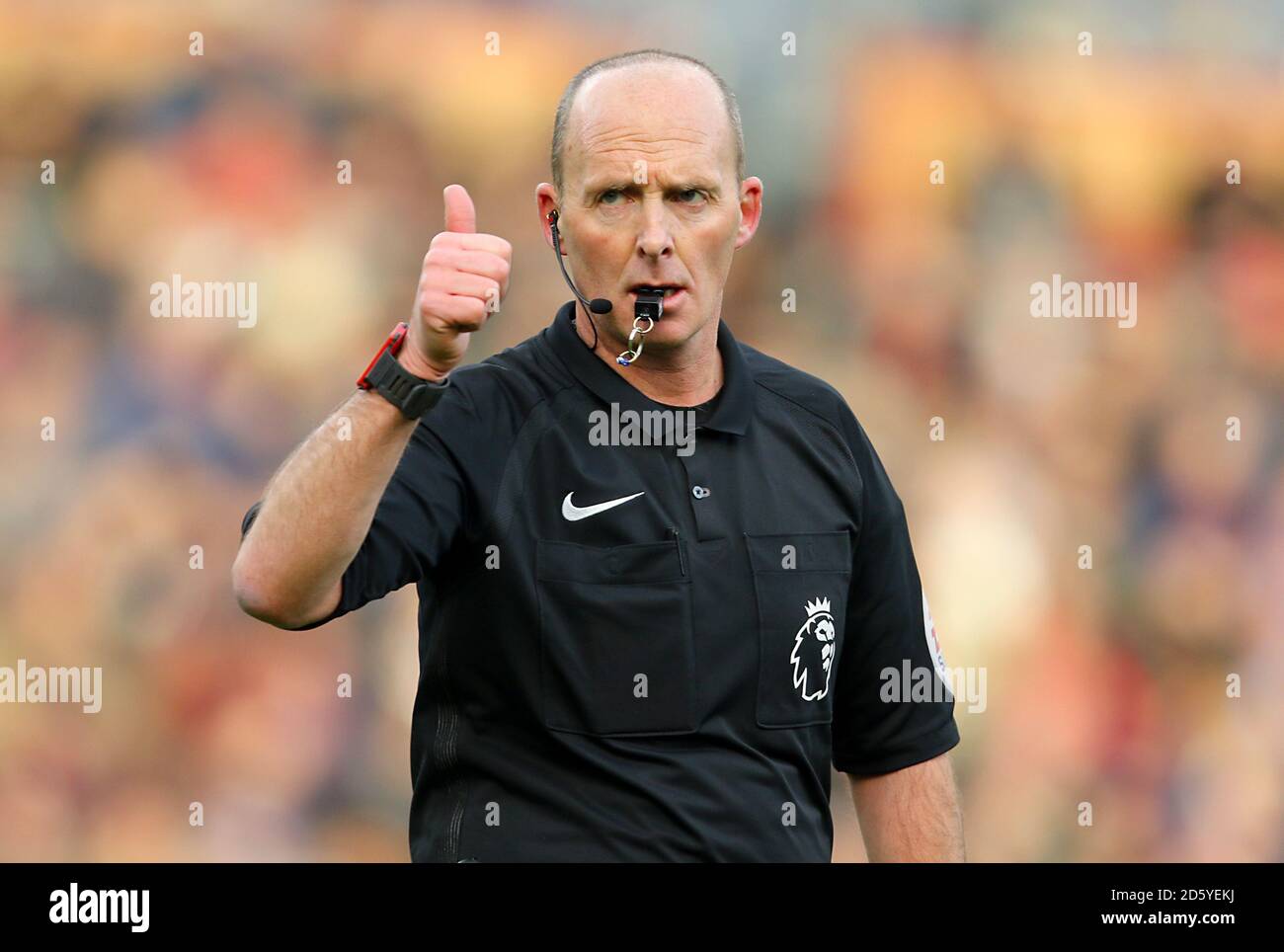 Referee Mike Dean Stock Photo - Alamy