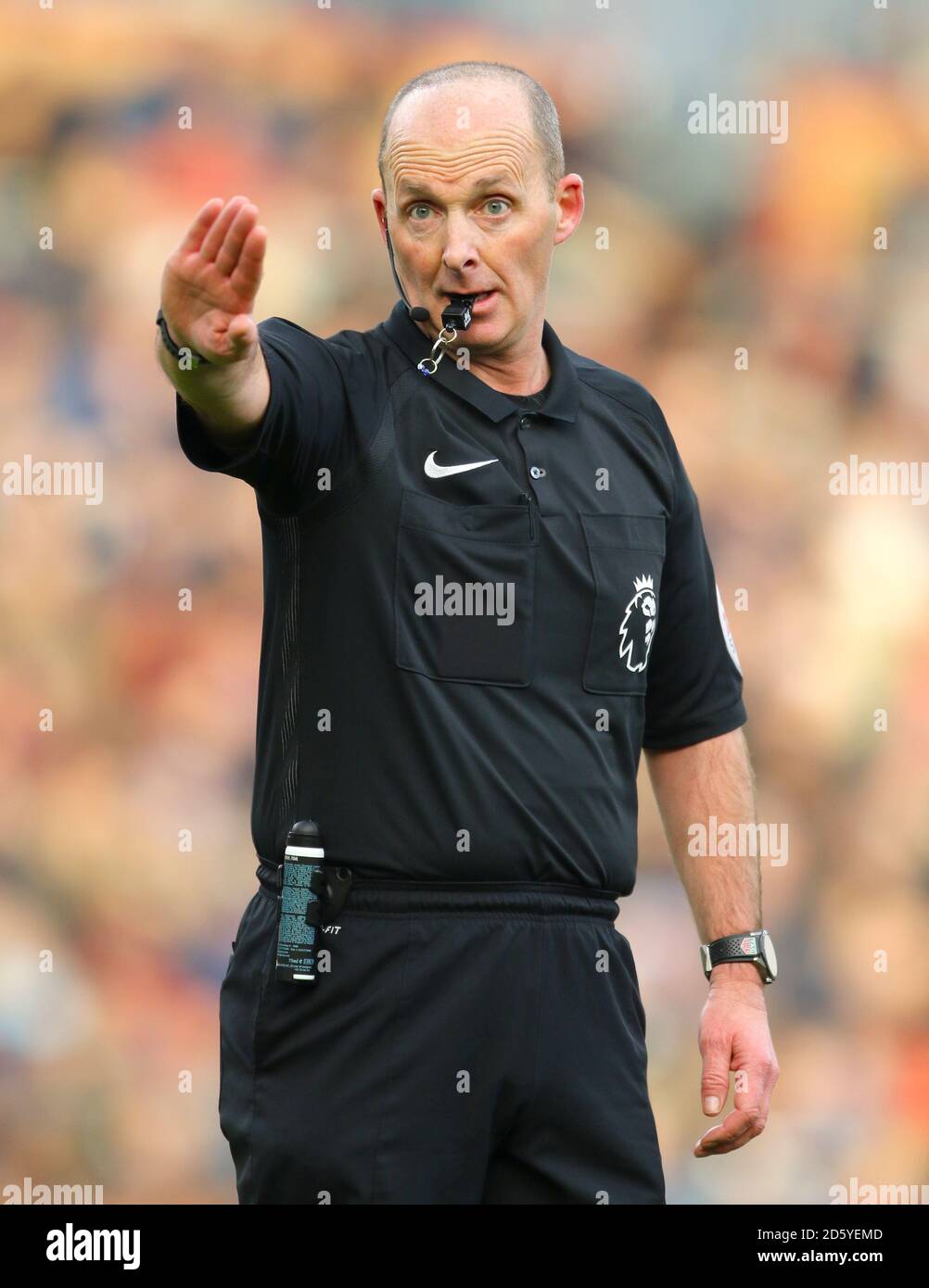 Referee Mike Dean Stock Photo - Alamy