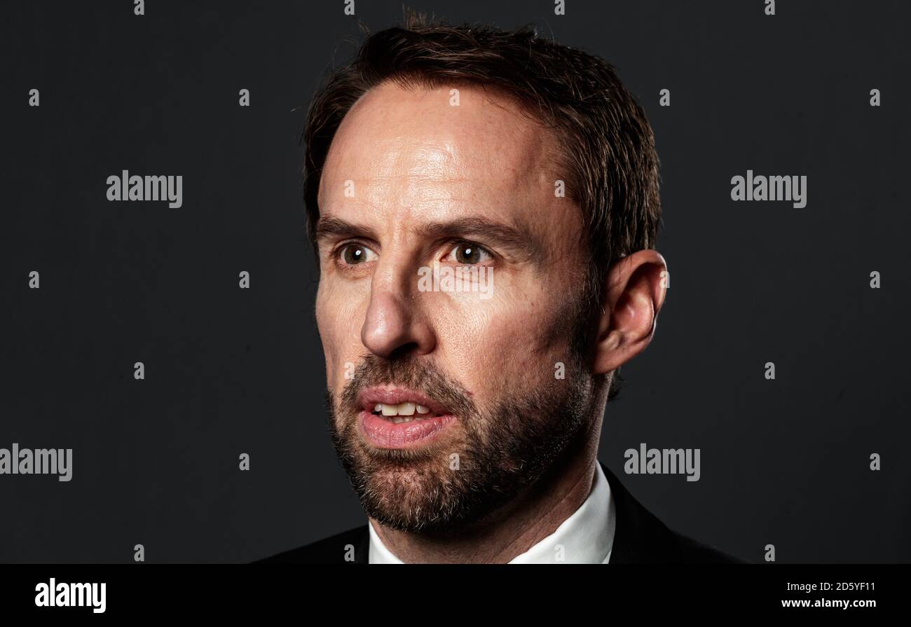 England manager Gareth Southgate poses for a photograph during the ...