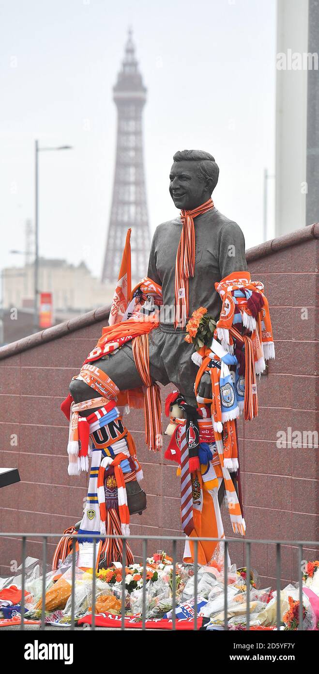 A general view of Bloomfield Road home of Blackpool The Jimmy Armfield ...