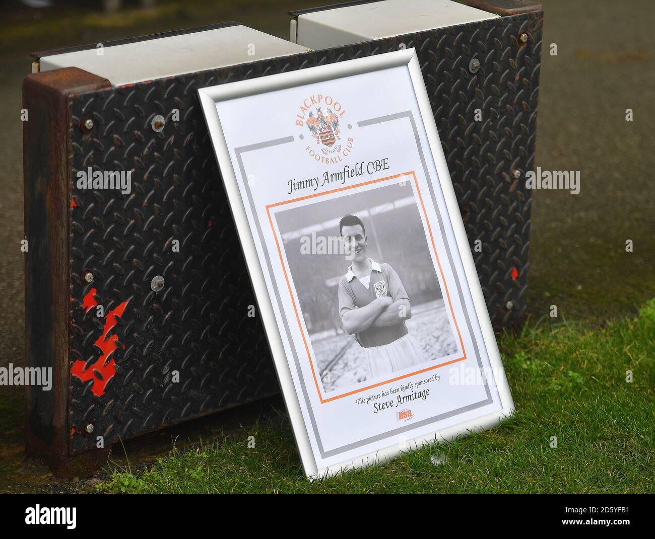 A picture in memory of Jimmy Armfield Stock Photo - Alamy