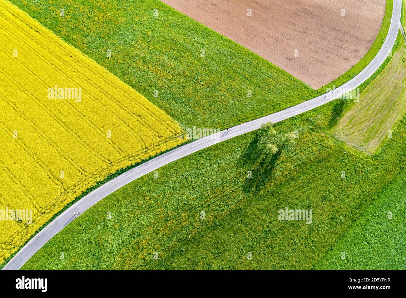 Germany, Baden-Wuerttemberg, Rems-Murr-Kreis, Schurwald, fields and ...