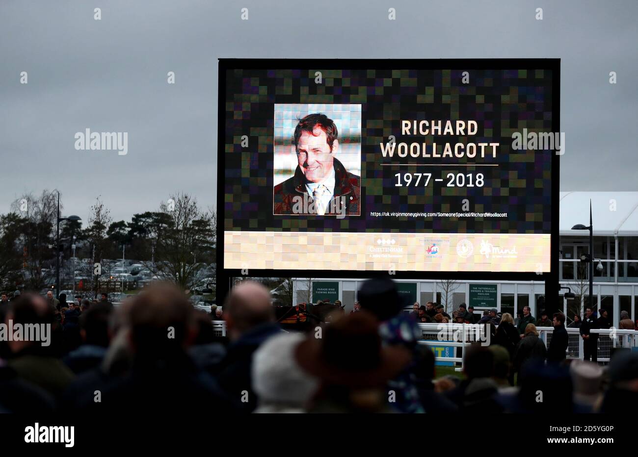 Racegoers pay their respects to trainer Richard Woollacott on the big ...