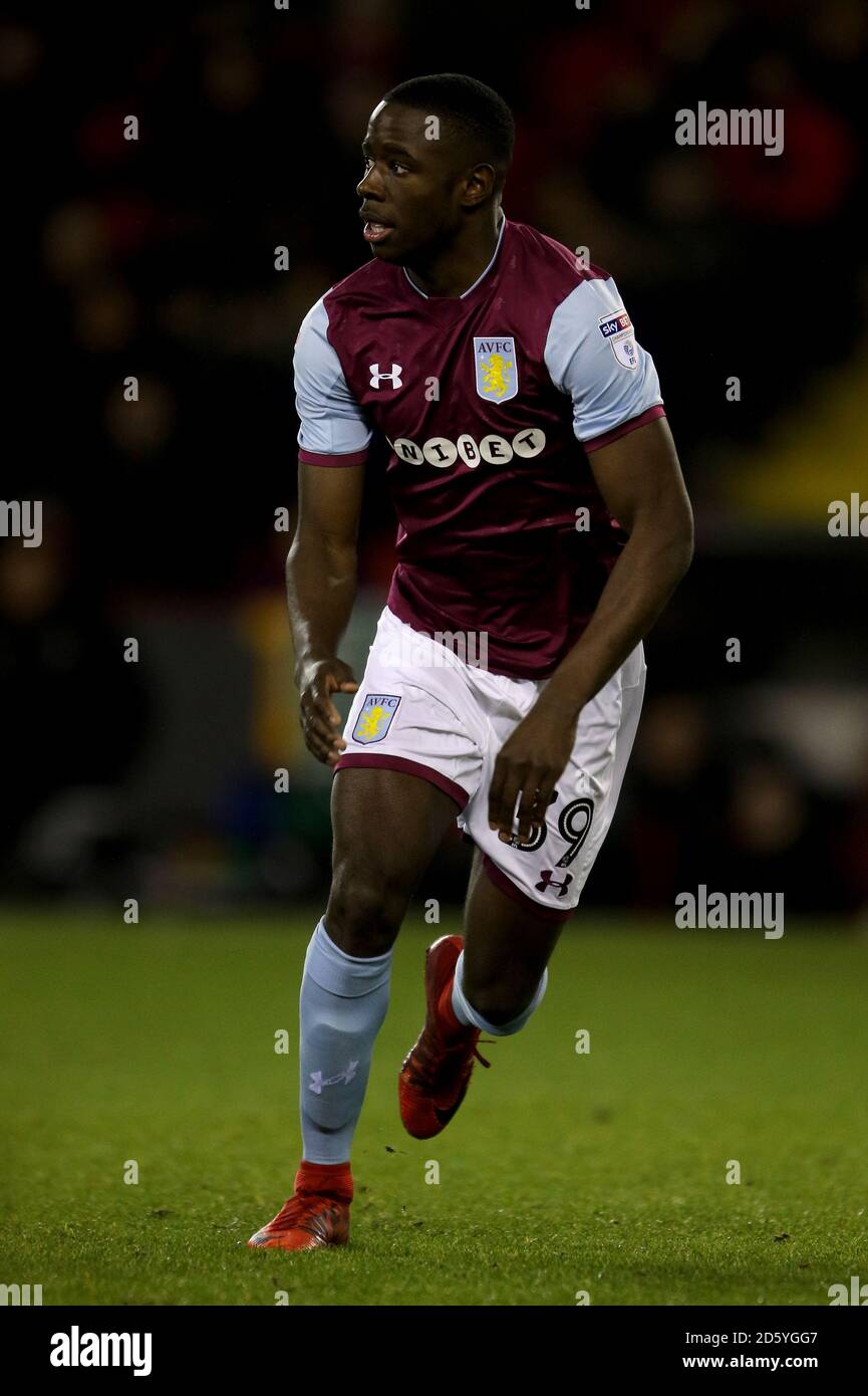 Aston Villa's Keinan Davis Stock Photo - Alamy