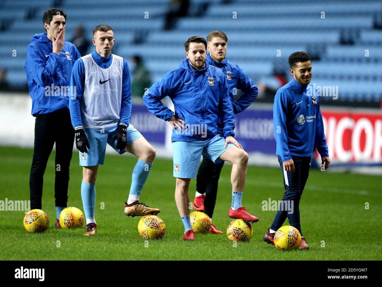 Coventry City's Devon Kelly-Evans (right), Marc McNulty (centre) and ...