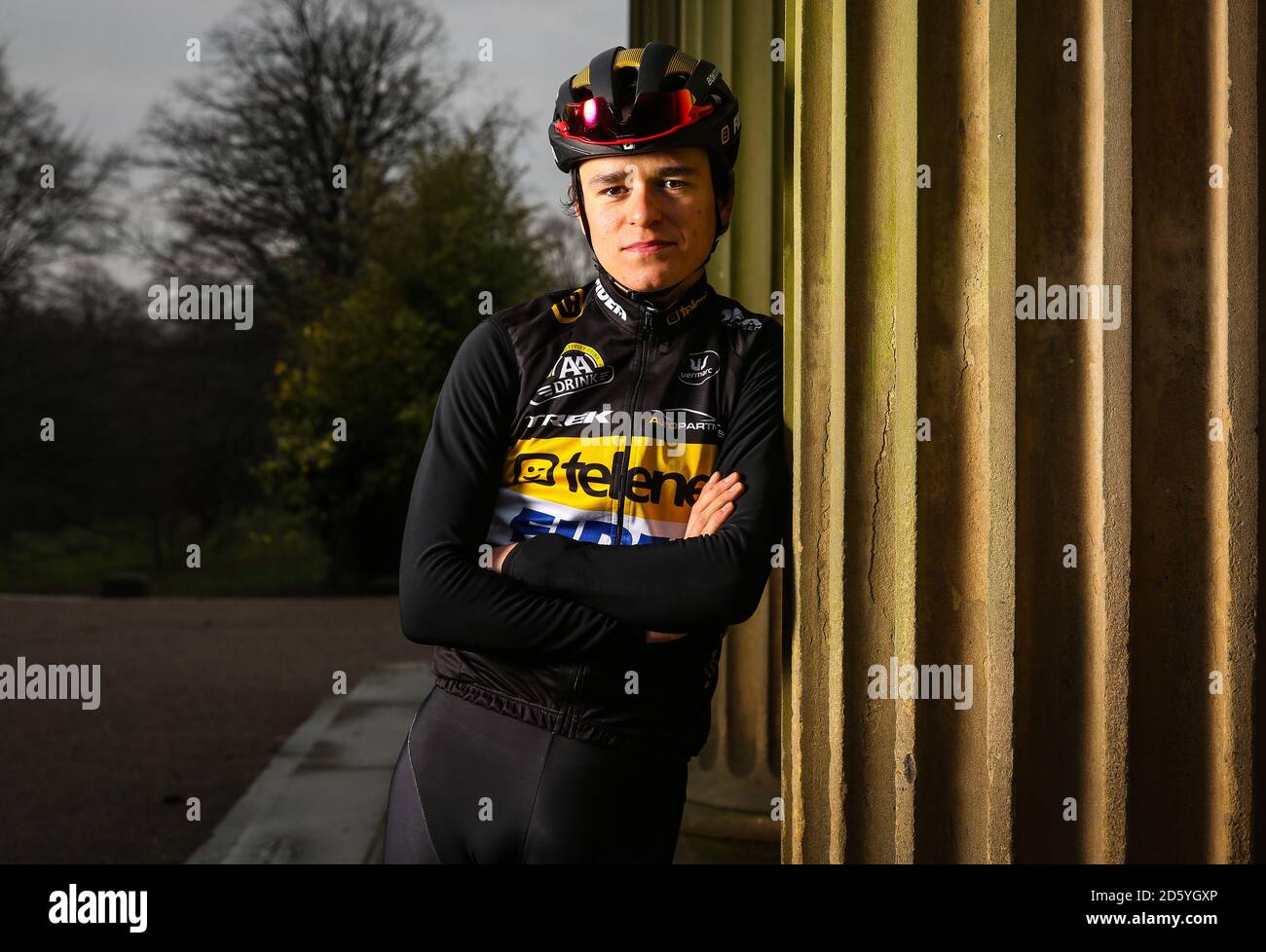 Cyclist Tom Piddock poses in Leeds Stock Photo - Alamy