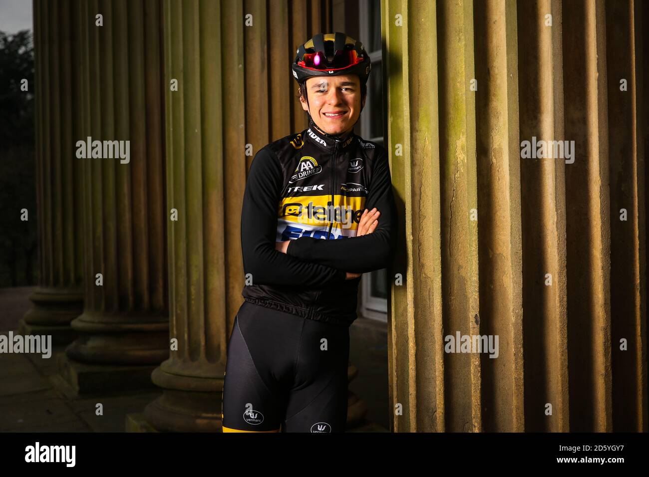 Cyclist Tom Piddock poses in Leeds Stock Photo - Alamy