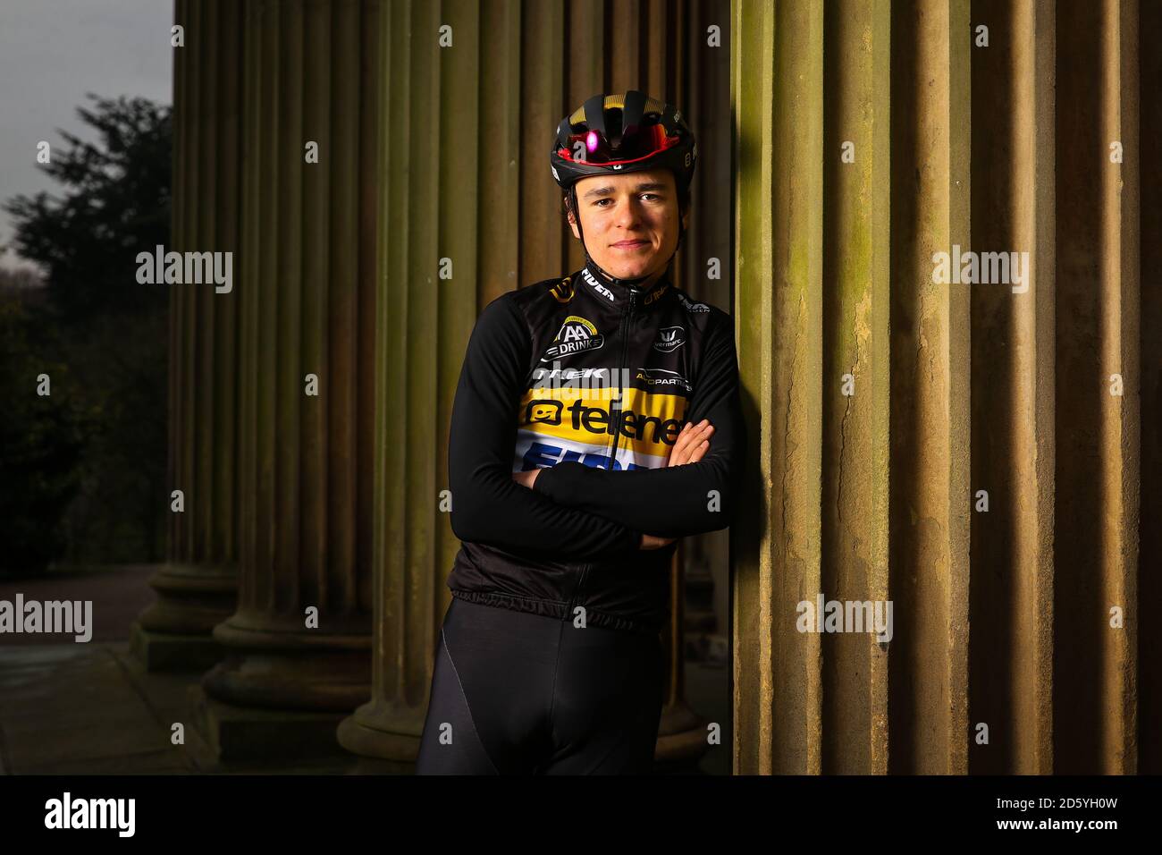 Cyclist Tom Piddock poses in Leeds Stock Photo - Alamy