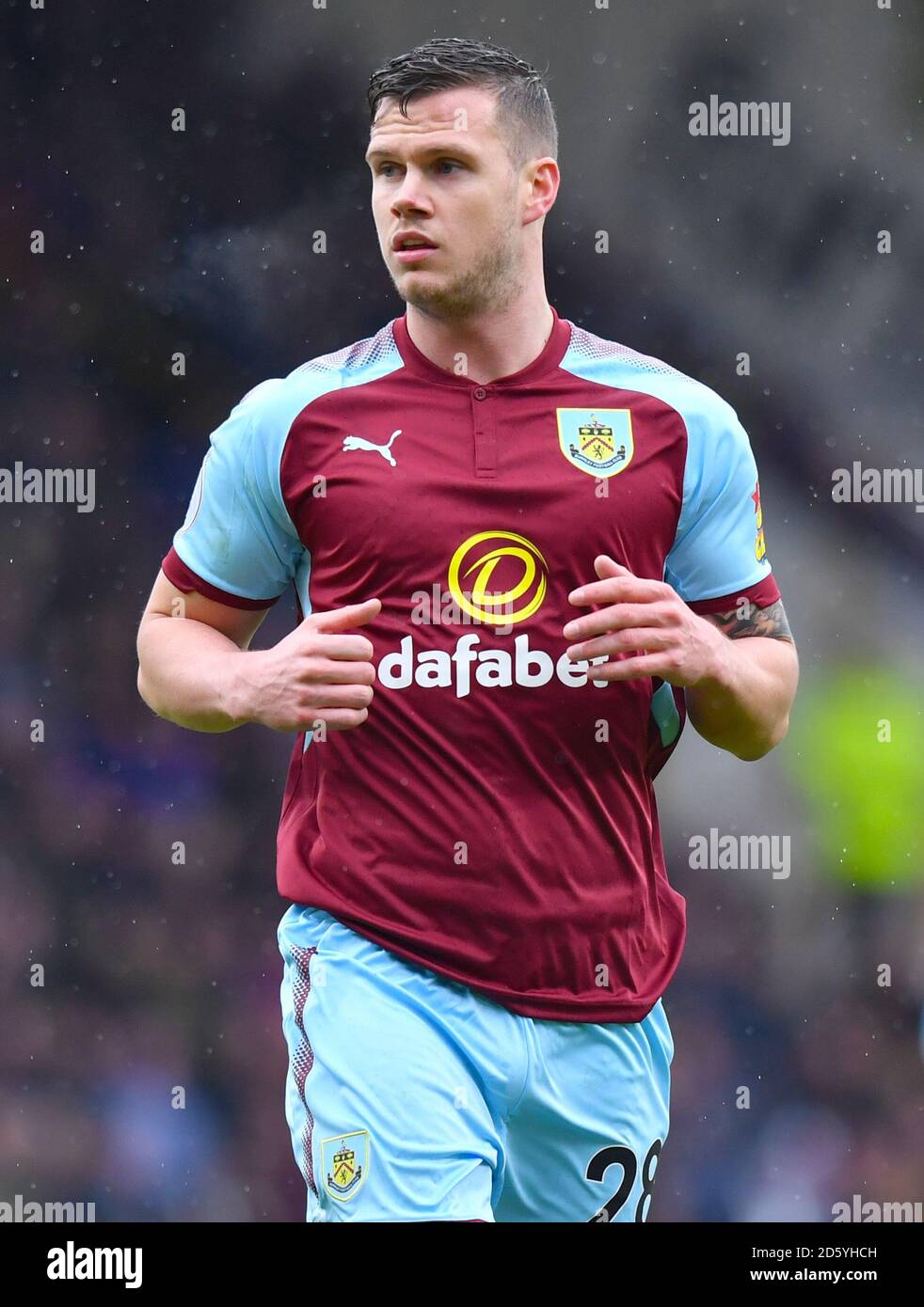 Burnley's Kevin Long Stock Photo - Alamy