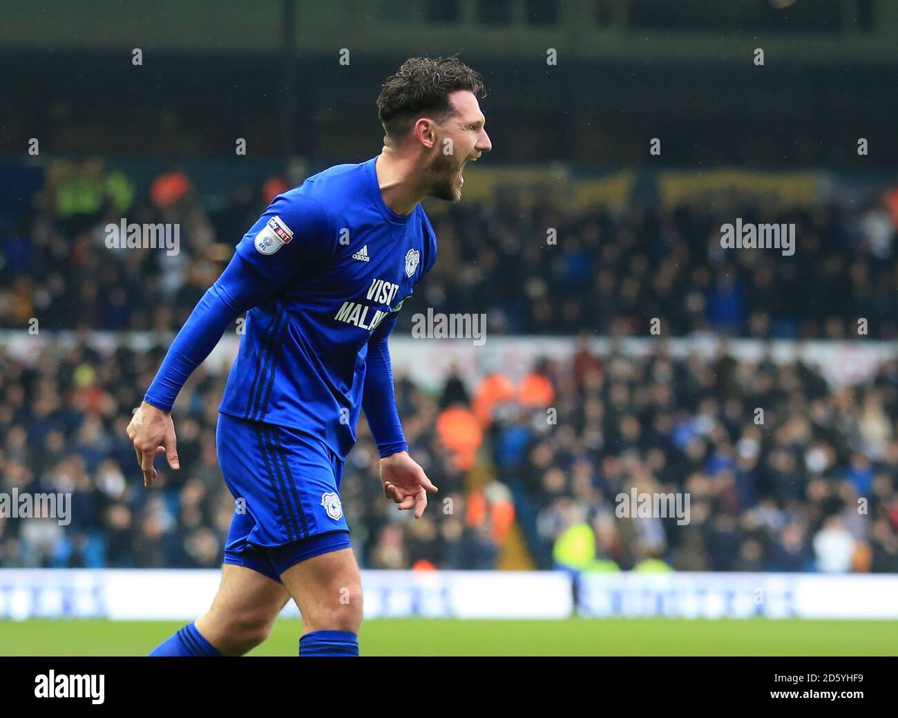 Cardiff City's Sean Morrison celebrates his sides third goal during ...