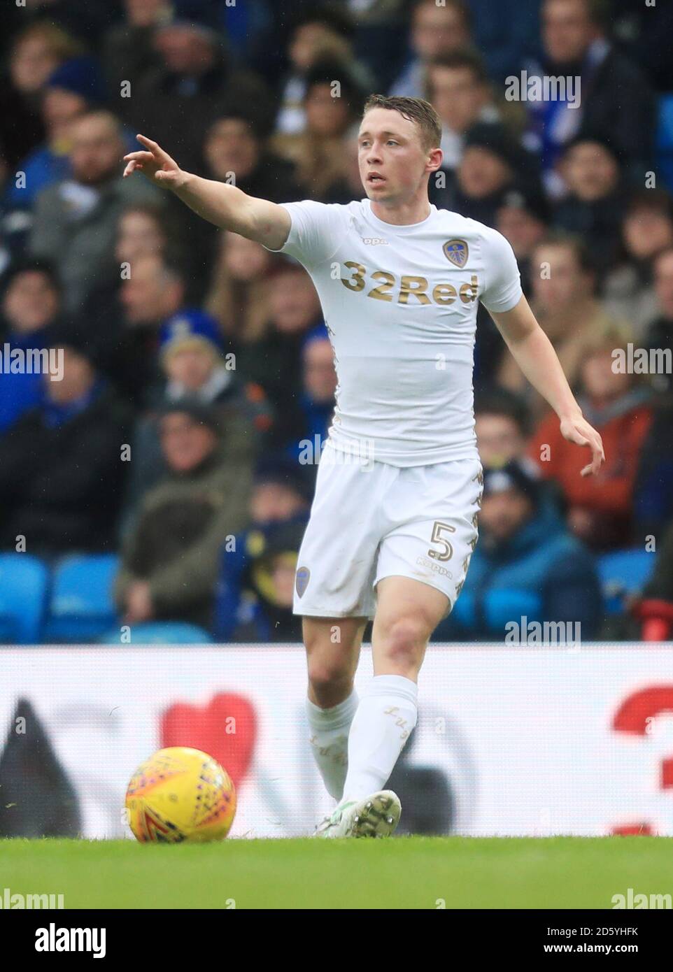 Leeds United's Matthew Pennington at Elland Road stadium Stock Photo ...