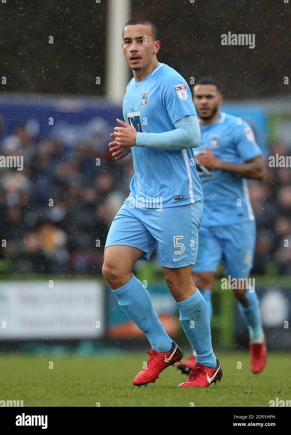 Coventry City's Rod McDonald prepares for a Coventry City corner Stock ...