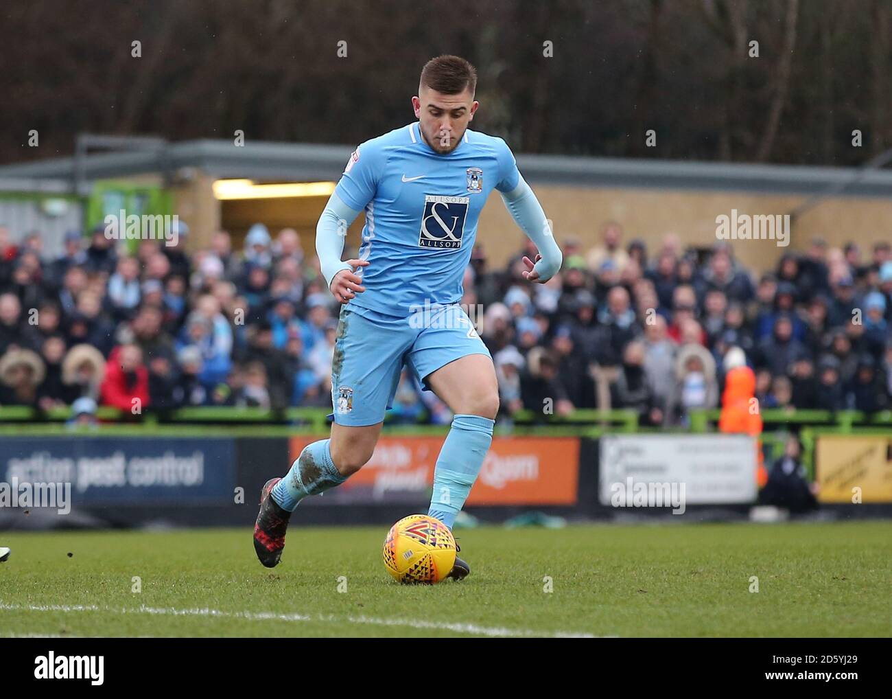 Coventry City's Josh Barrett on the ball Stock Photo - Alamy