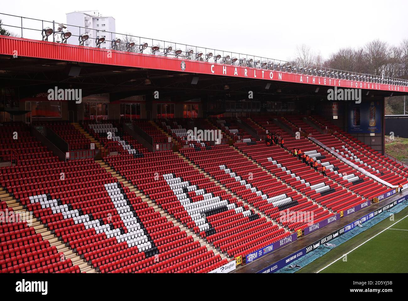 General view of The Valley stadium before the game Stock Photo - Alamy