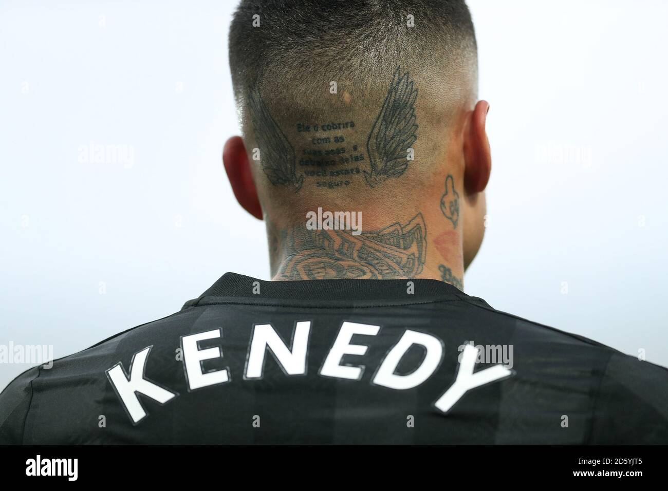 A view of the tattoos of Newcastle's Kennedy Stock Photo - Alamy