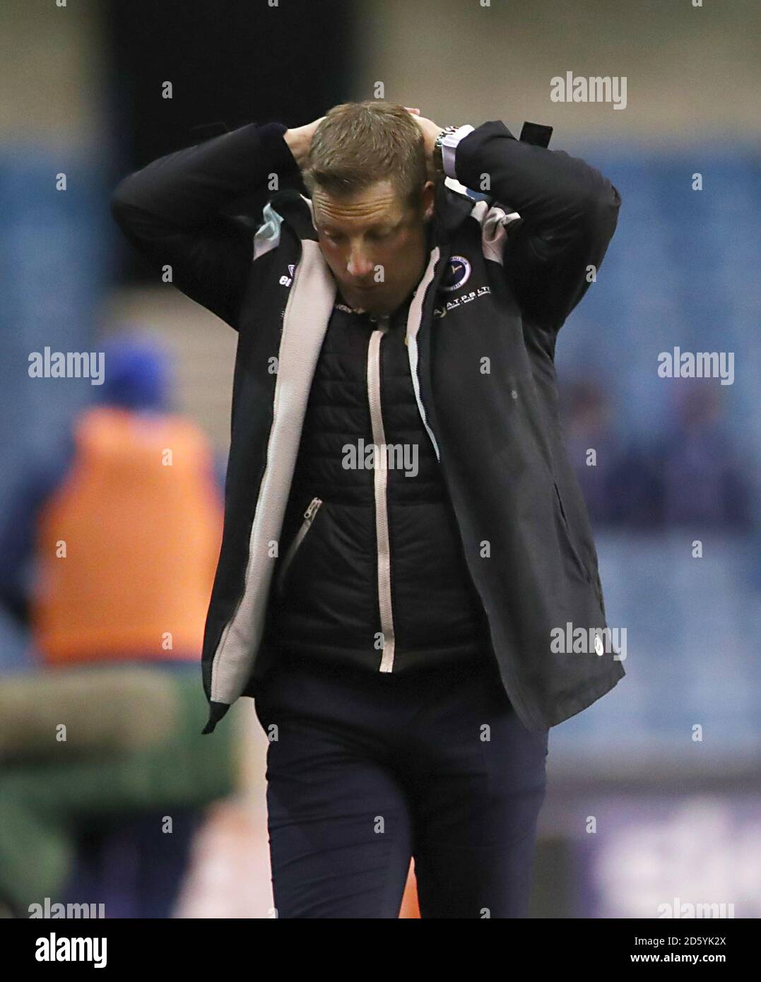 Millwall manager Neil Harris shows his frustration Stock Photo - Alamy