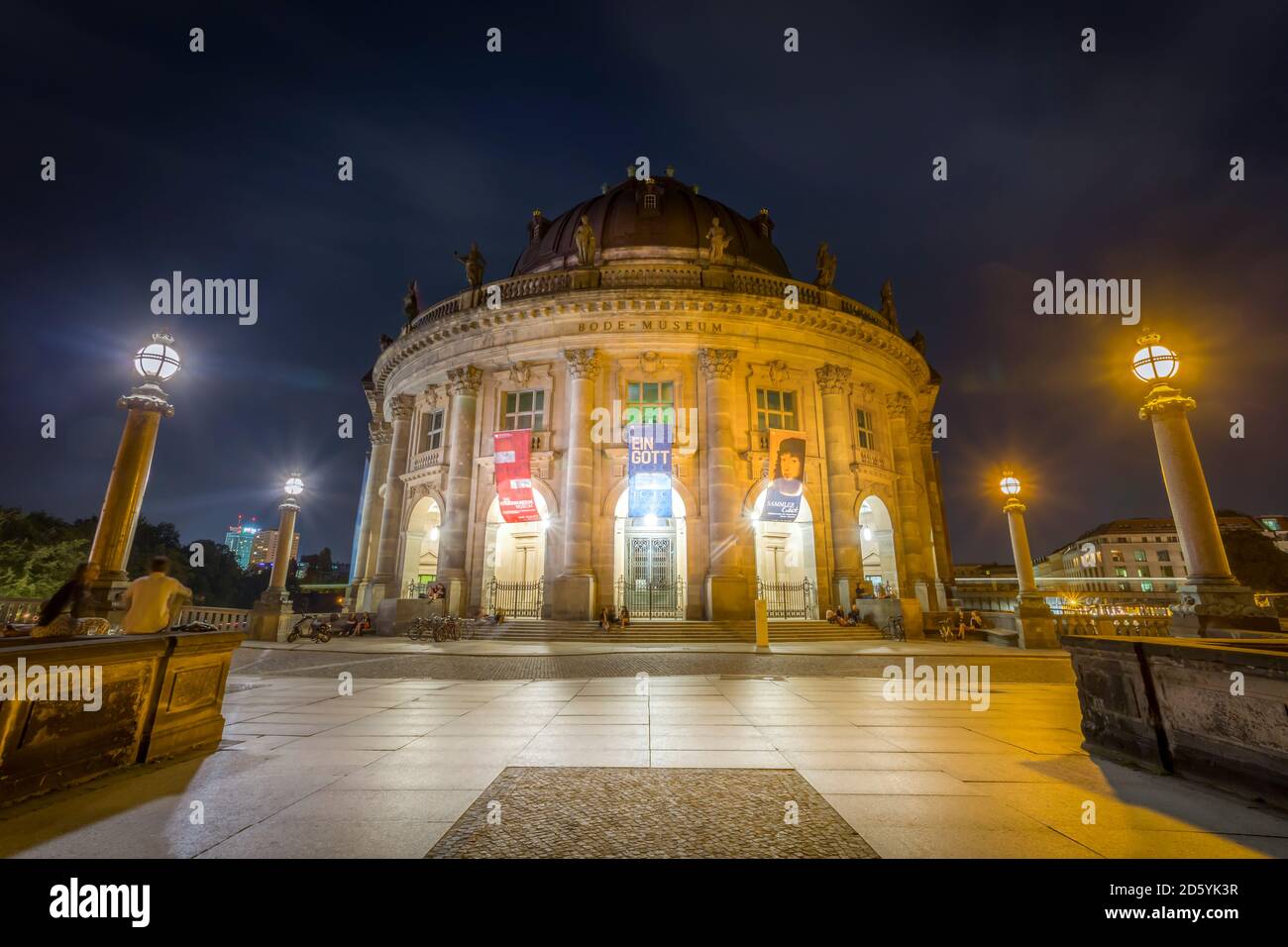 Germany, Berlin, The Bode Museum at night Stock Photo - Alamy