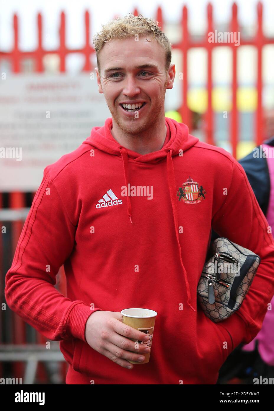 Sunderland Goalkeeper Jason Steele arrives at Ashton Gate Stadium Stock ...