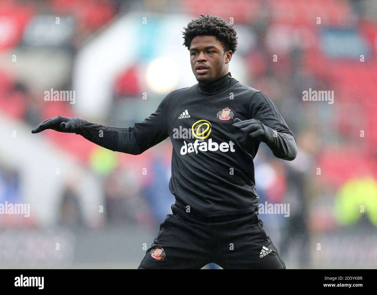 Sunderland's Josh Maja warms up before kick off Stock Photo - Alamy