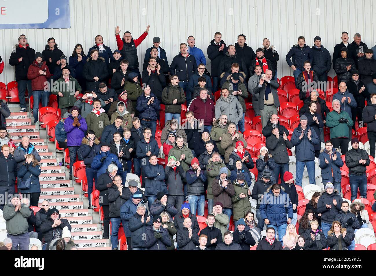 A general view of Charlton Athletic fans in the stands Stock Photo - Alamy