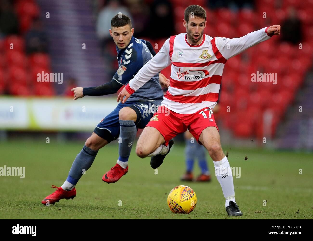 Doncaster's Matty Blair and Charlton Athletic's Jake Forster-Caskey ...
