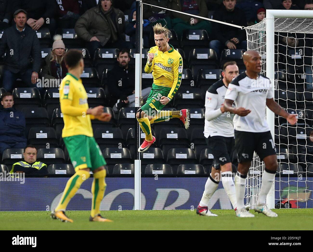 Norwich citys james maddison celebrates scoring hi-res stock ...