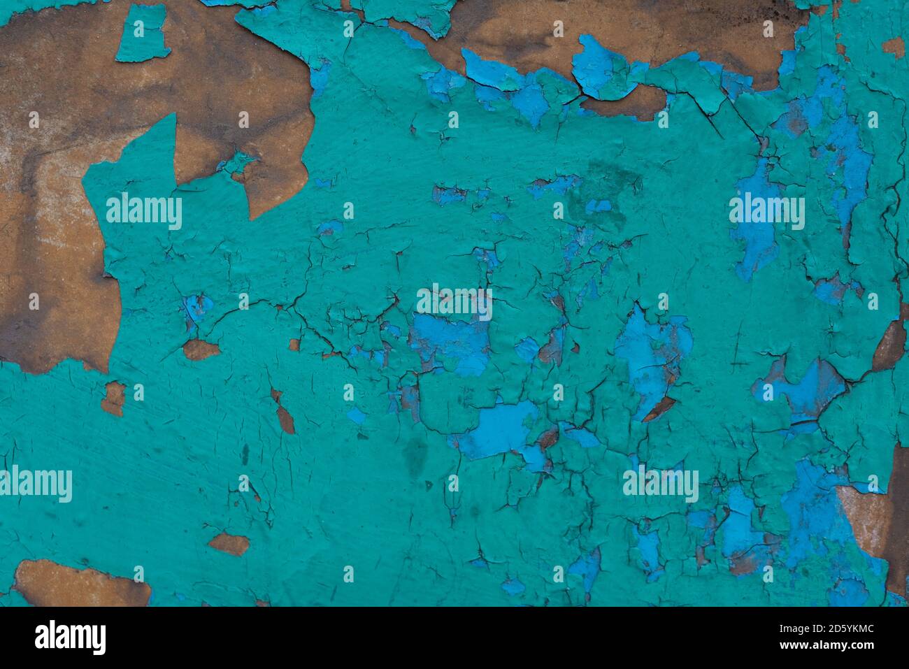 texture of old cracked turquoise paint vintage abstract background with ...