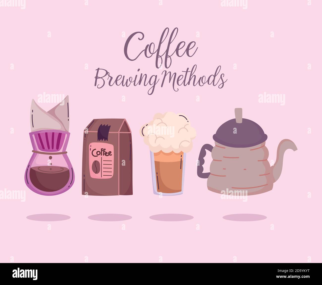 coffee brewing methods, pack product drip maker kettle and frappe ...
